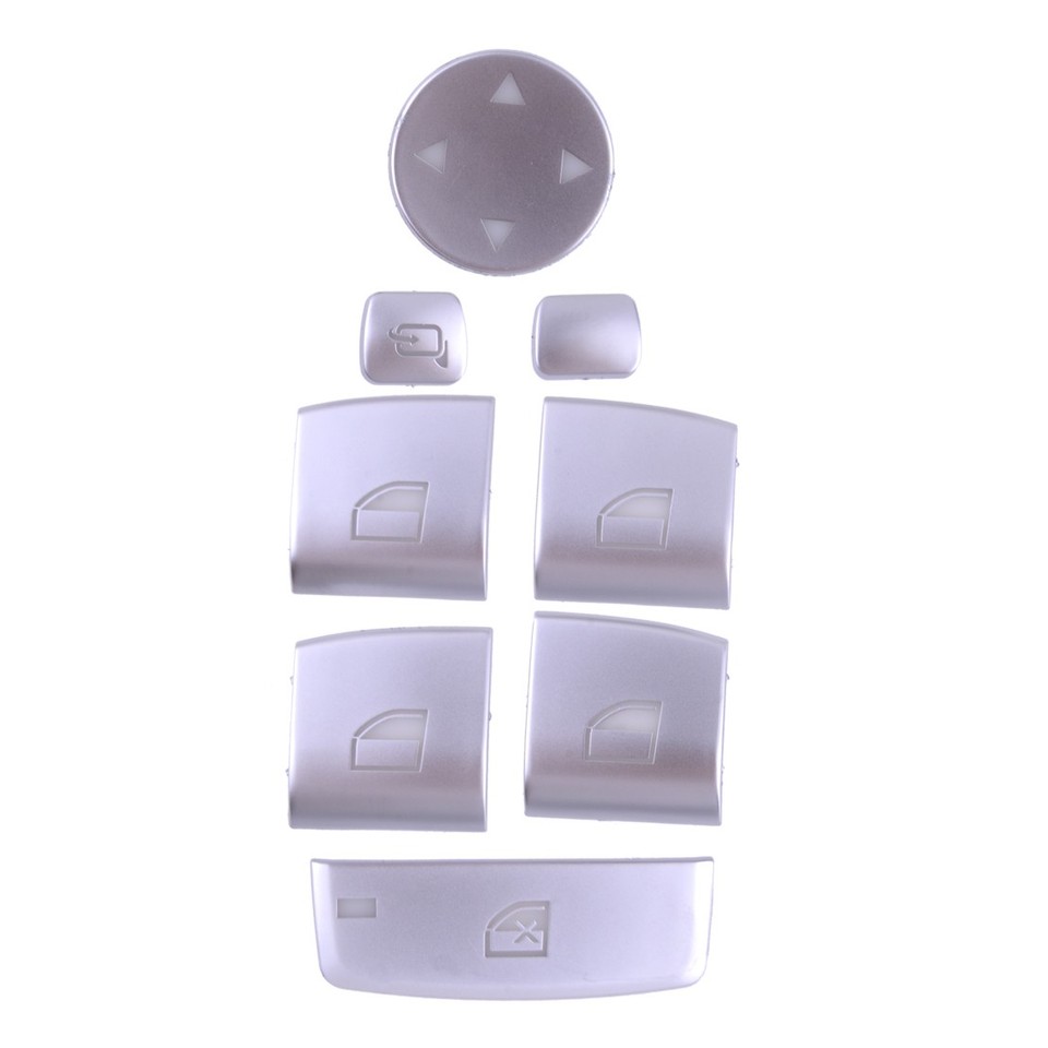 11x Window Lift Switch Button Cover Trim Fit For BMW 5 Series F10 F18 ...
