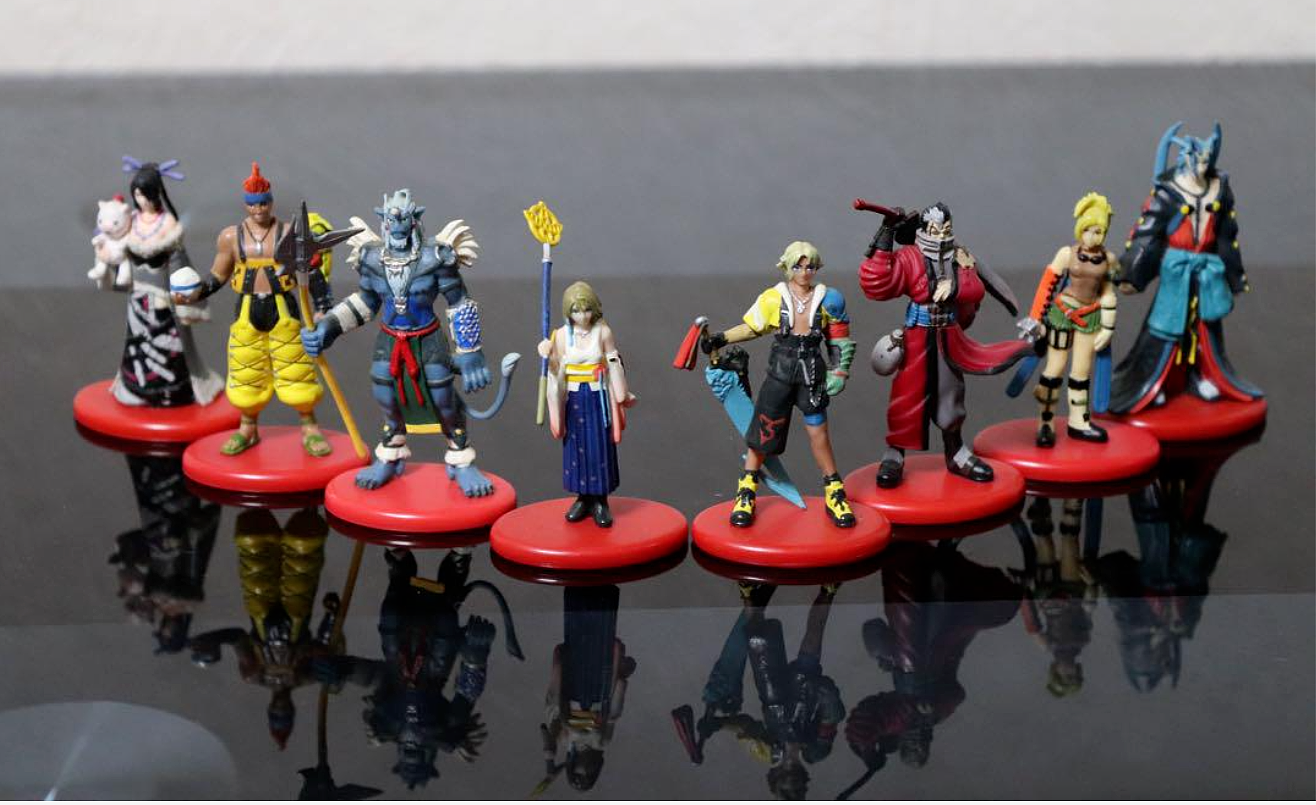 FINAL FANTASY x Coca Cola Mini Size 8 Figures Set 2inch FF Series from ...