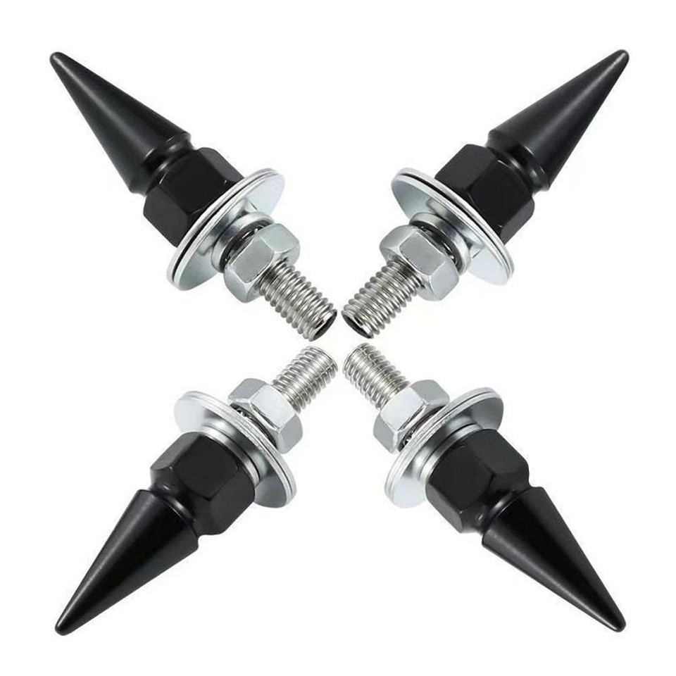 M6 Threaded Tip Screws CNC Car Styling License Plate Bolts Washer Bo ...