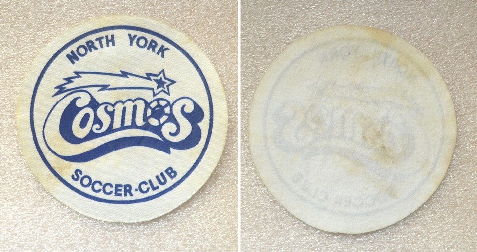 NORTH YORK COSMOS SOCCER CLUB Toronto, ON CANADA Vintage CLOTH CREST ...