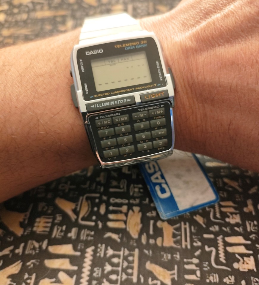 1990s Vintage Original Casio DBC-300 Calculator Telememo 30 Data Bank ...