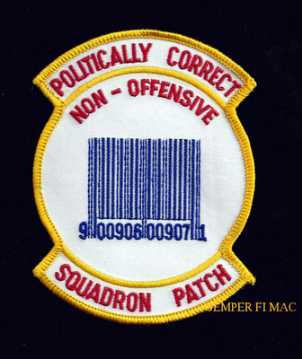 POLITICALLY CORRECT NON OFFENSIVE PATCH US ARMY MARINES NAVY AIR FORCE ...