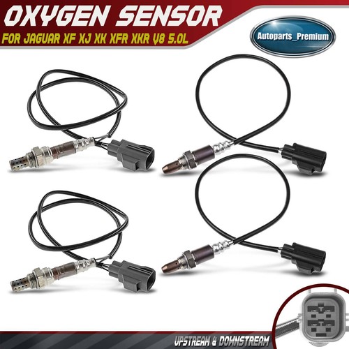 4Pcs Upstream & Downstream O2 Oxygen Sensors for Jaguar XF XJ XK XFR ...