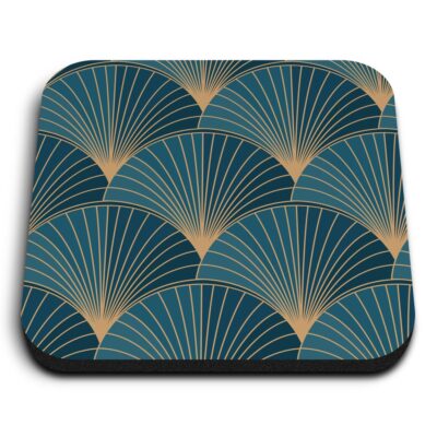 1x Square Fridge MDF Magnet Elegant Art Deco Pattern #52822 | eBay UK