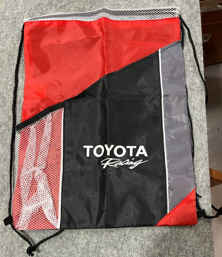 Toyota Racing NASCAR Drawstring Backpack Sling Red/Black 17" x 12" | eBay