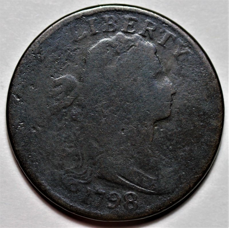 1798 Draped Bust Large Cent - 1st Hair Style - US 1c Copper Coin | eBay