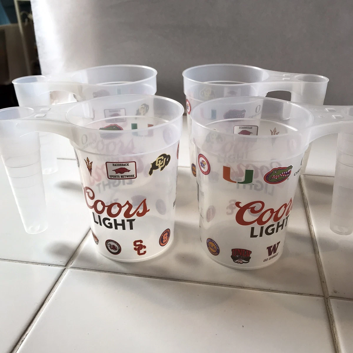 Coors Light Plastic Cups