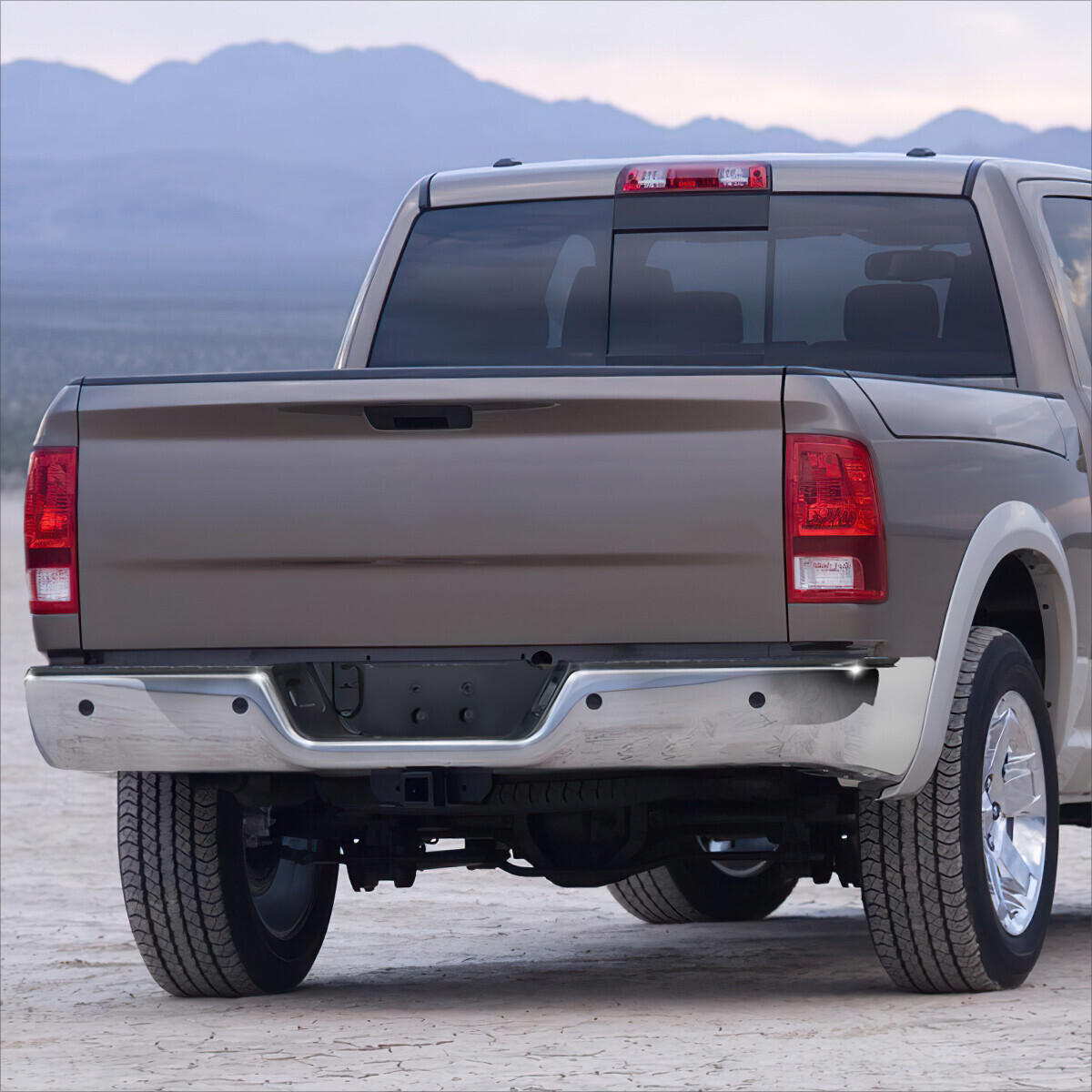 For 09-19 Dodge Ram Truck Rear Bumper w/Parking Sensor Holes+License ...