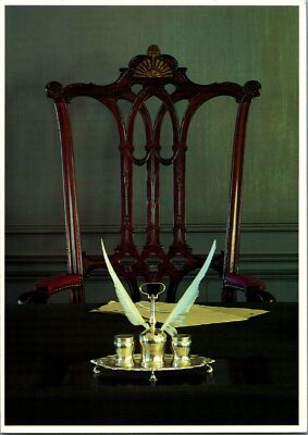 Vintage Postcard The Syng Inkstand And Rising Sun Chair Pennsylvania ...