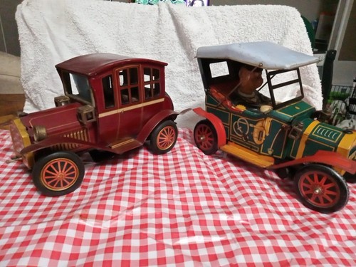 1960's Mystery Action Jalopy Tin Battery Operated Toy Car Yonezawa Toys Japan | eBay