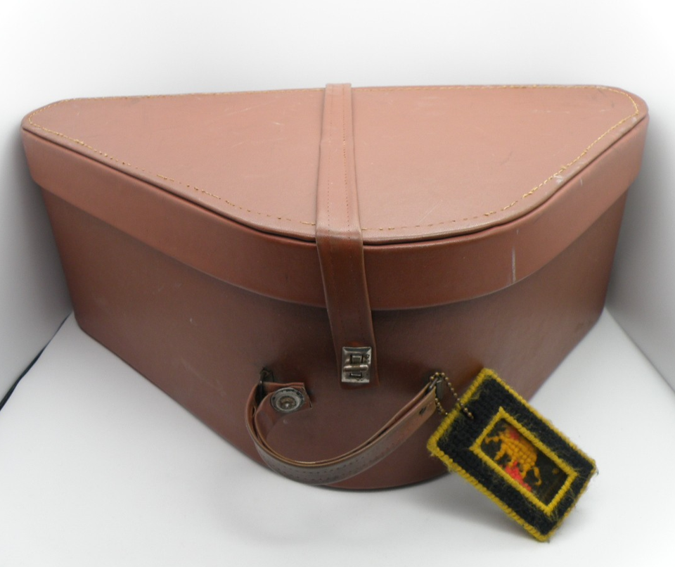 Vtg Masonic Knights Templar Chapeau Hat w/ White Plume, Belt, & Case ...