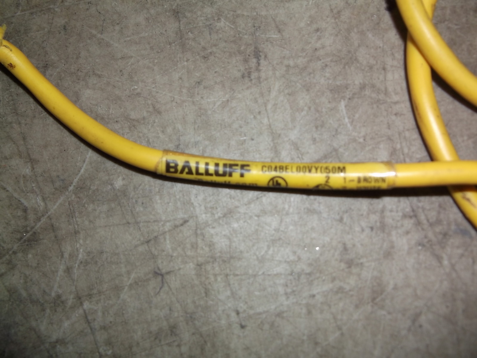 Balluff C04BC100VY050M Yellow Sensor Cable Assembly *FREE SHIPPING* | eBay