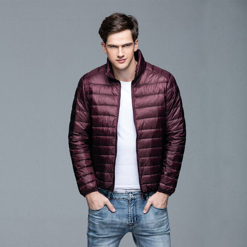 Packable Warm Coat Winter 90% Down Jacket men Lightweight Water ...