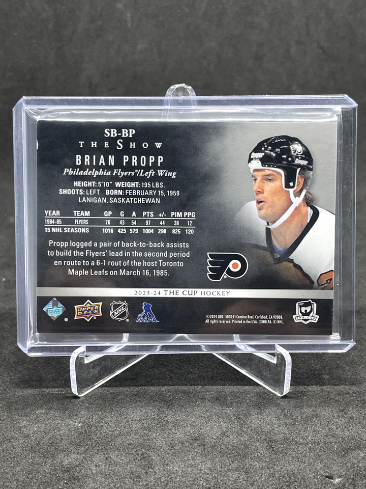 2023-24 Upper Deck The Cup Brian Propp The Show Black /99 SB-BP | eBay