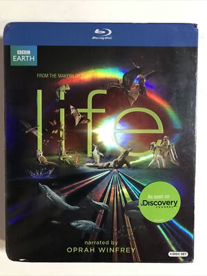 🍁 Discovery Channel LIFE (Blu Ray 4-Disc) Oprah Winfrey Nature Wild ...