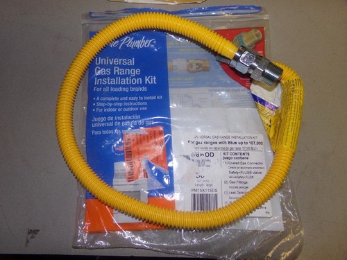 NEW Home Plumber PM15X115DS Universal Gas Range Installation Kit 36" | eBay