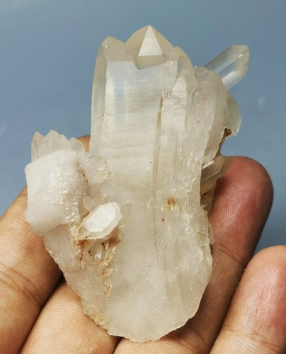 New Rare NATURAL skeletal Elestial White QUARTZ Crystal Cluster ...
