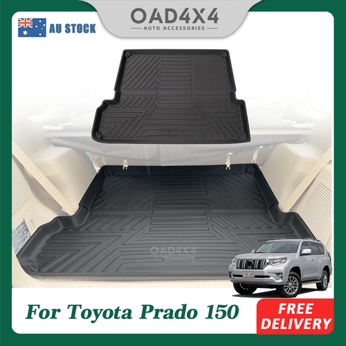 3D TPE Cargo Mat for Toyota Prado 150 7Seats 2009-Onwards Boot Liner ...