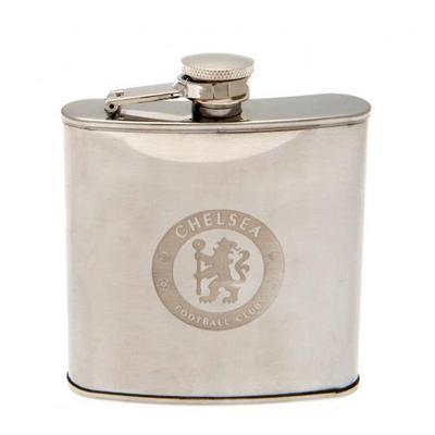 Chelsea 6oz Stainless Steel Hip Flask Gift Box-Match Day Flask - Ideal ...