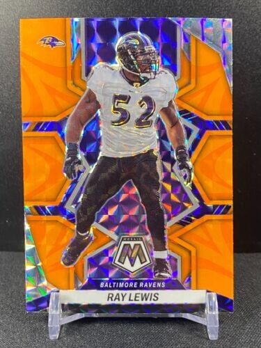 2022 Panini Mosaic Ray Lewis Orange Reactive Prizm #19 Baltimore Ravens ...