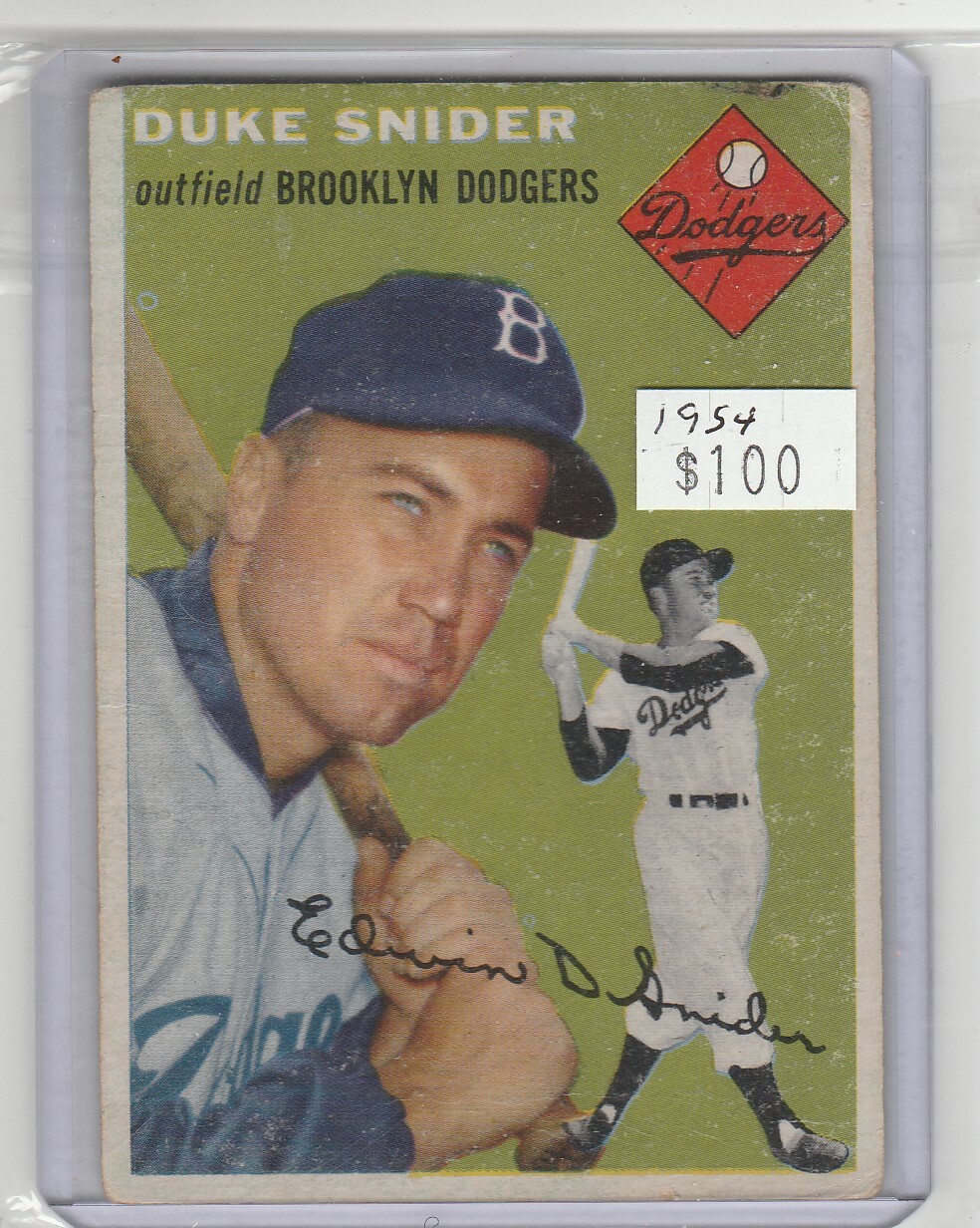 1954 Topps Baseball card, Duke Snider #32 | eBay