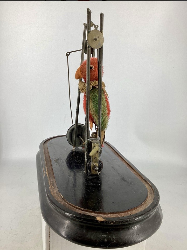 Antique AUTOMATON CLOCKWORK TOY PARROT Mechanical Windup | eBay