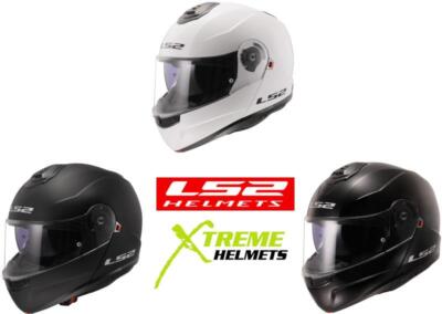 LS2 Strobe II Helmet Flip Up Modular Lightweight Inner Shield Pinlock ...