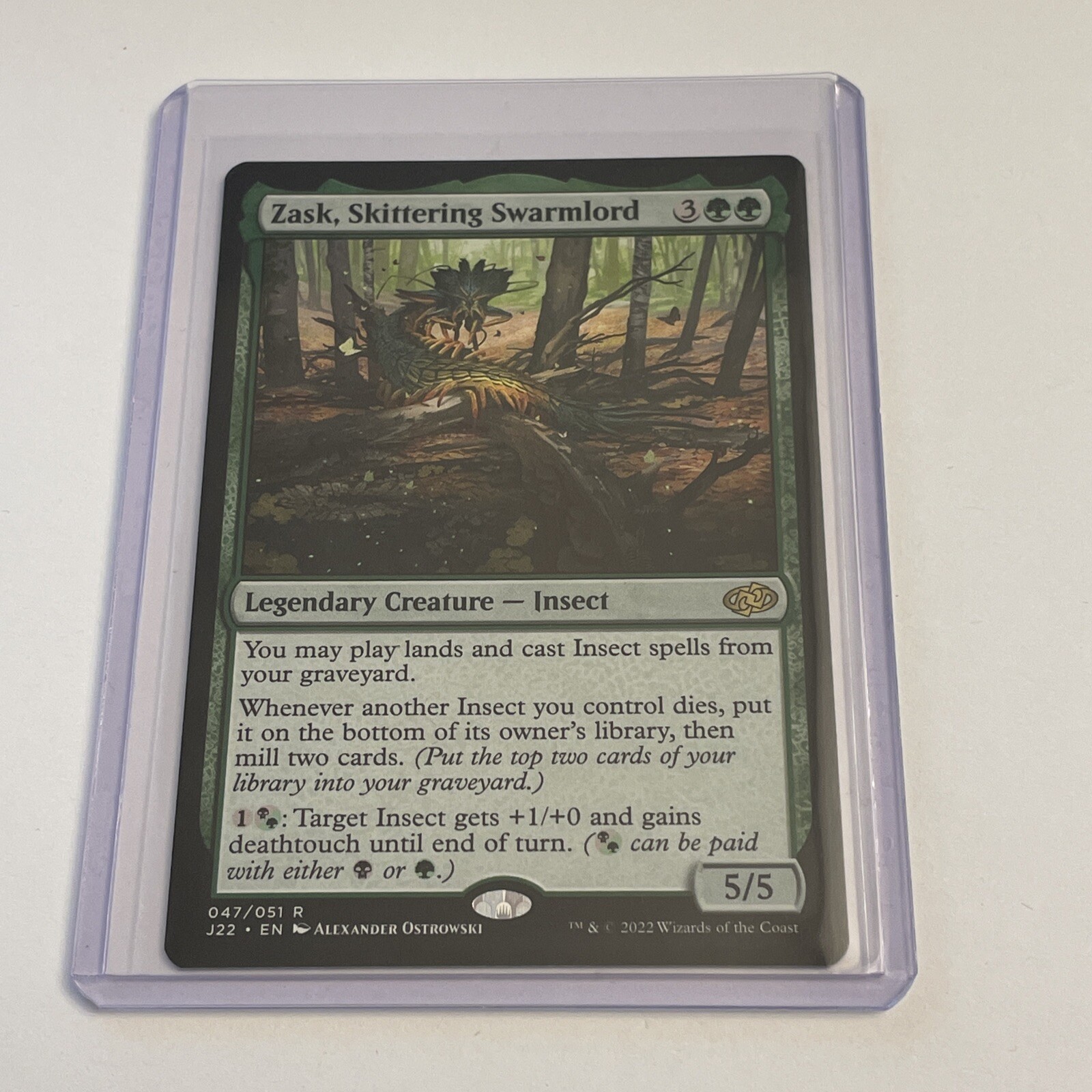 MTG Zask, Skittering Swarmlord Jumpstart 2022 47 Regular Rare for sale ...