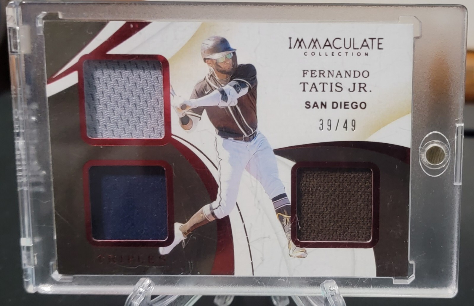 🔥 2020 Immaculate Fernando Tatis Jr. Triples 3 Color Multi Patch Relic ...