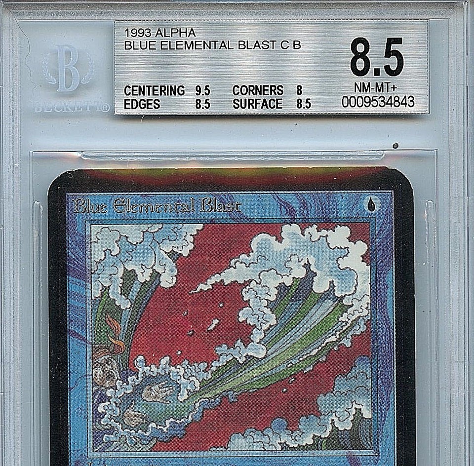 MTG Alpha Blue Elemental Blast BGS 8.5 NM-MT+ Magic the Gathering Card ...