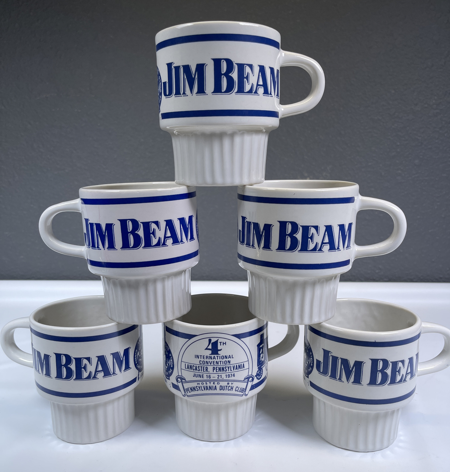 Jim Beam Vintage 1970's National Conventions 1-6 Coffee Mugs Set of 6 ...