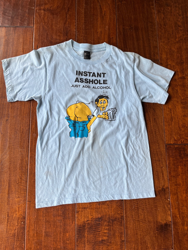 VTG Instant *sshole Just Add Alcohol 70s 80s Novelty T-shirt Sz Medium ...