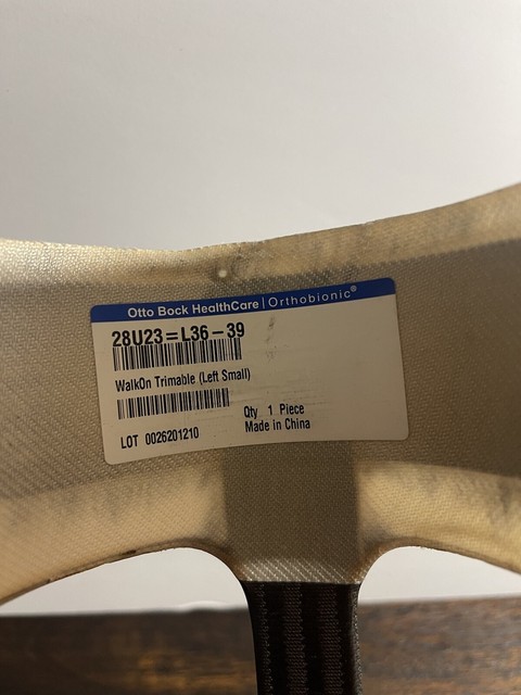 Otto Bock Walkon Trimable Left Small 28U23 L36-39 OTTOBOCK Orthosis ...