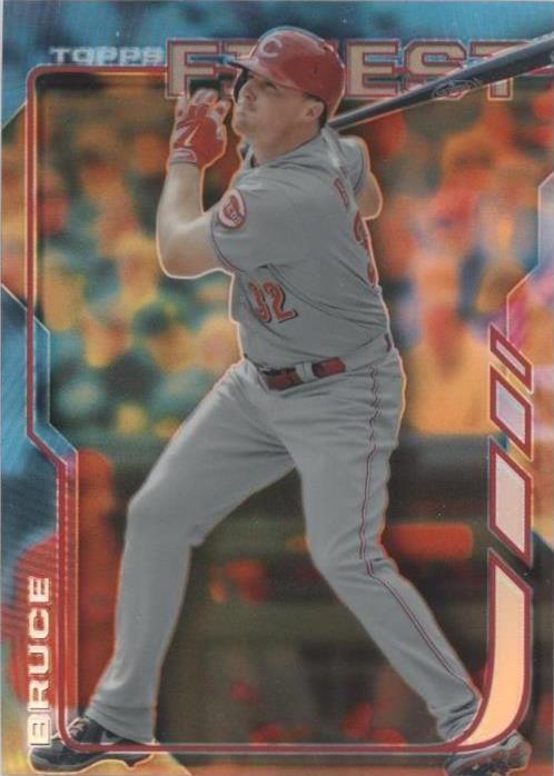 2014 Topps Finest - Jay Bruce #8 Hot Box Orange Refractor for sale ...