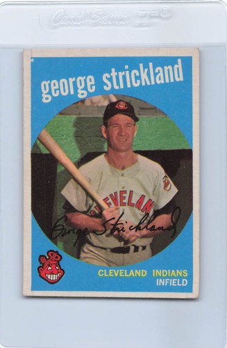 1959 Topps #207 George Strickland Indians EX *7035 | eBay