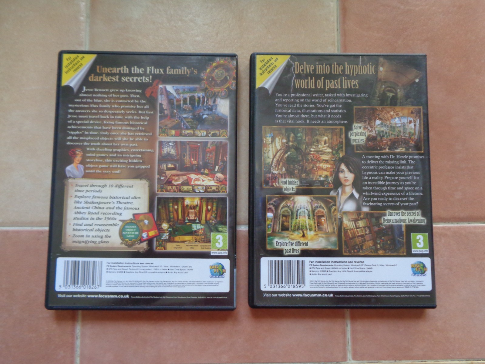 Job Lot of 8 PC Games, on Disc, mostly Hidden Object , that play on ...