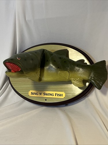 Hanging Vintage Tacky Wall Art Sing and Swing Dancing Singing Fish ...