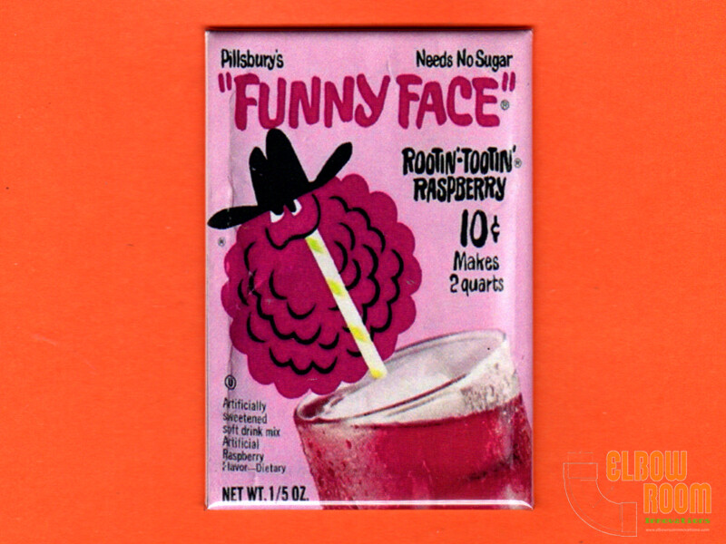 Funny Face Rootin-Tootin Raspberry art 2x3" fridge magnet Pillsbury ...
