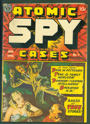 Vintage 1950 Avon Comics Atomic Spy Cases #1 GD/VG Pre-Code Atomic Age ...