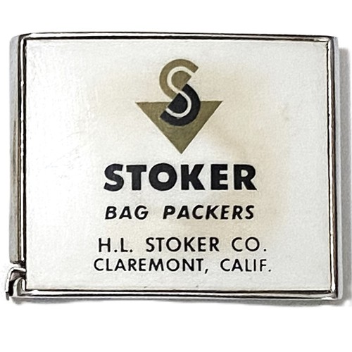Vtg Barlow Tape Measure Stoker Bag Packers Claremont CA Advertisement ...
