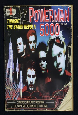 Powerman 5000 Tonight The Stars Revolt OG 1999 2-Sided 11x17 Record ...