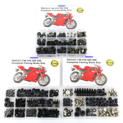 Fit For Ducati 748 916 996 998 Complete Fairing Bolts Fasteners Kit ...