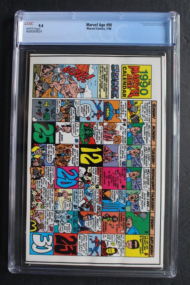 MARVEL AGE #90 Preview 1990 Pre-Dates McFARLANE Spider-Man #1 Newsstand ...