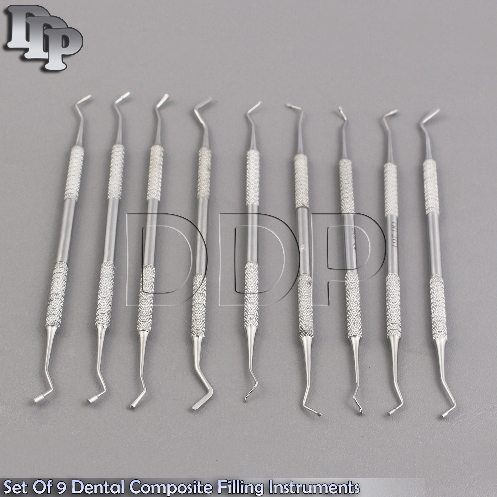 Set Of 9 Dental Composite Filling Instruments Probe Spatula Condensor ...