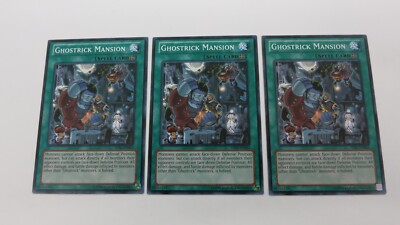 3x GHOSTRICK MANSION SPELL UNLIMITED SHSP-EN062 COMMON YUGIOH NM ...