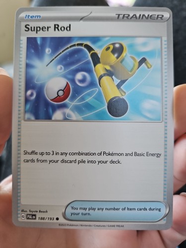 Pokemon Paldea Evolved 188/193 Super Rod Trainer Card NM/M Free ...