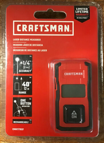 CRAFTSMAN Laser Measure Tool/Distance Meter, 40-Foot Range (CMHT77637)