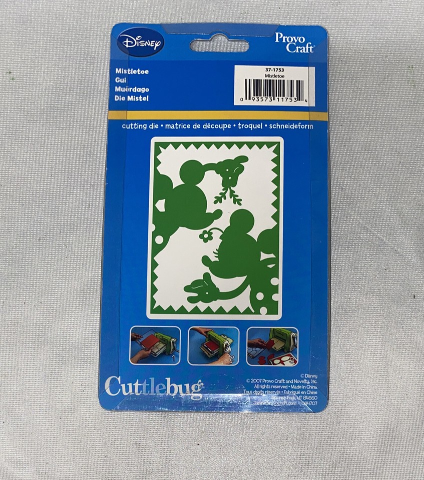 Mistletoe Cuttlebug Disney Die Mickey Mouse & Minnie 37-1753 cutting ...