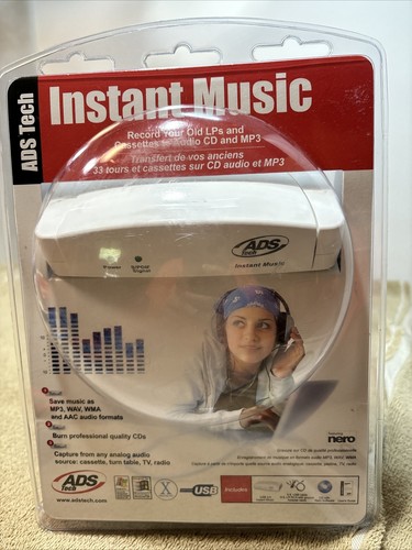 ADS Tech Instant Music RDX-150-EF Records LP & Cassettes to CD and MP3 ...