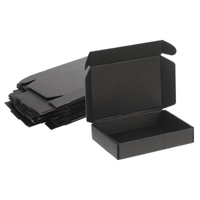 Paper Cardboard Boxes Gift Paper Box Black 7.9x5.5x1.6 Inch for Gift ...